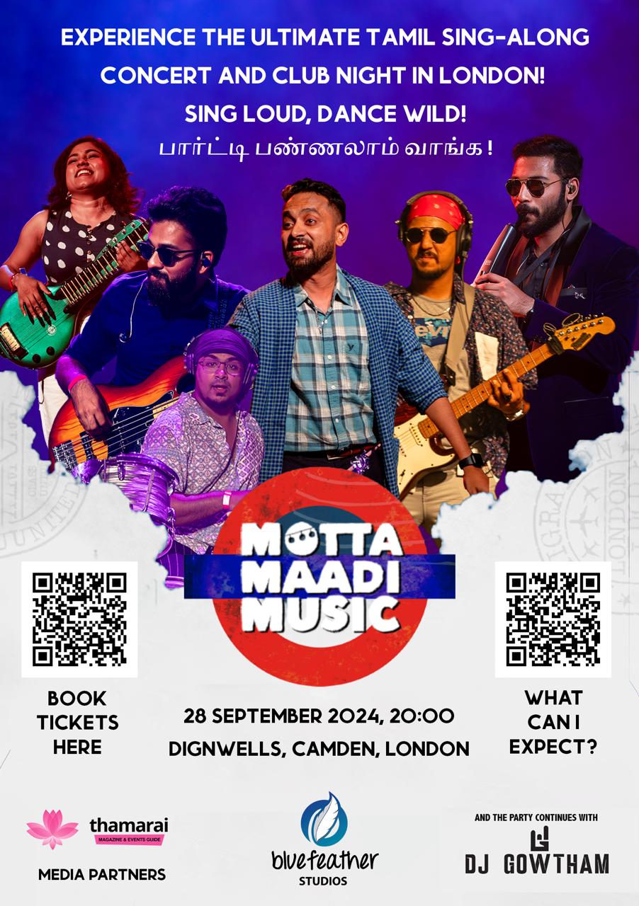 Motta Maadi Music 2024 - Live Tamil Sing-along concert in London