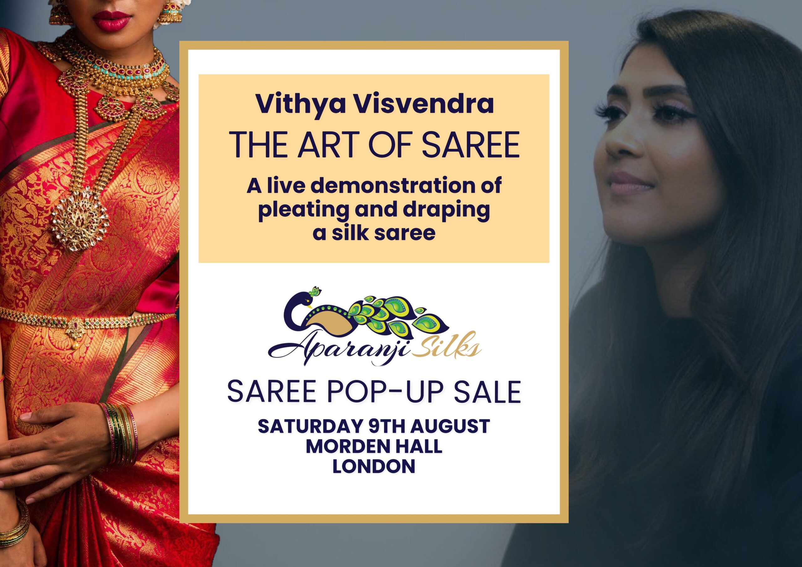 Vithya Visvendra - The Art of Saree - Aparanji Saree Pop-up Sale
