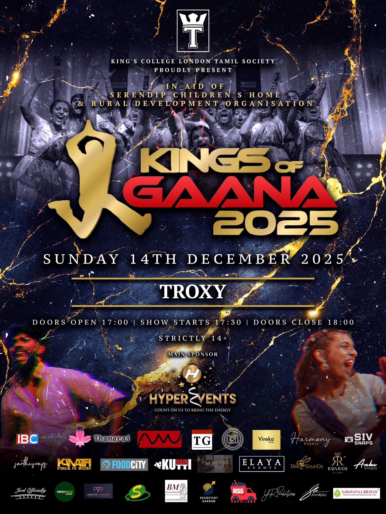 Kings of Gaana 2025 | Presented by KCL Tamil Society